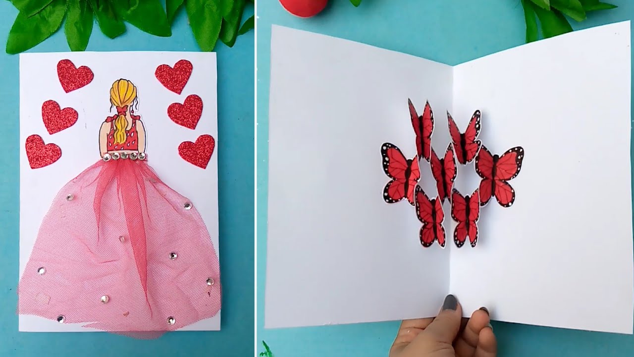 How to Make a Diy Beautiful Doll Card || Handmade Doll Card Tutorial ...