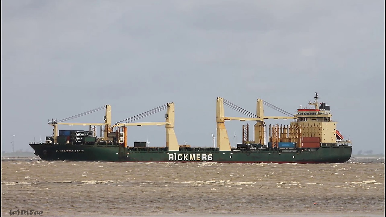 RICKMERS SEOUL | Elbe Höhe Otterndorf - YouTube