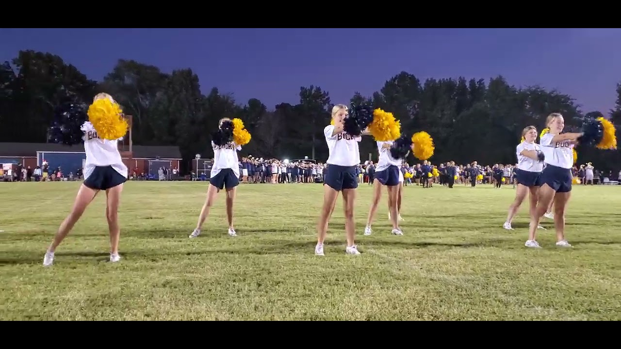 Community Pep Rally, Band, Cheerleaders & Dance Team! - YouTube