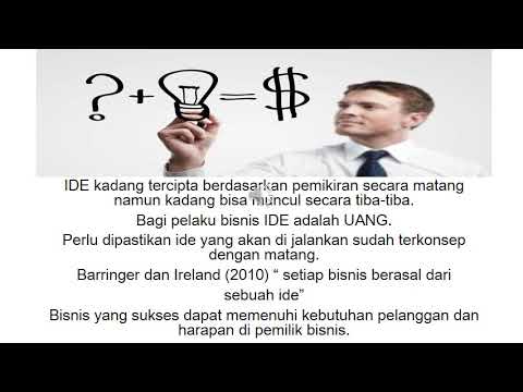 MENGGALI IDE BISNIS DAN PRINSIP DASAR BISNIS - YouTube
