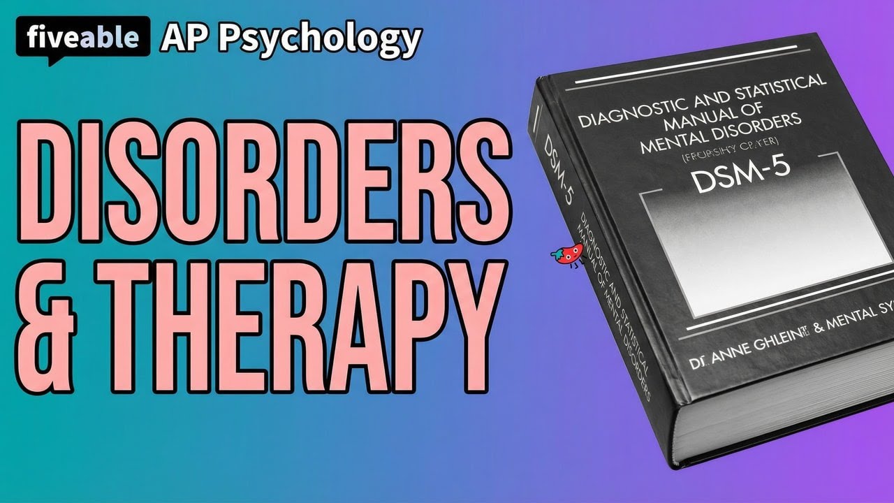 AP Psychology CRAM – Disorders, Therapy & DSM-5 | Fiveable Cram Archive