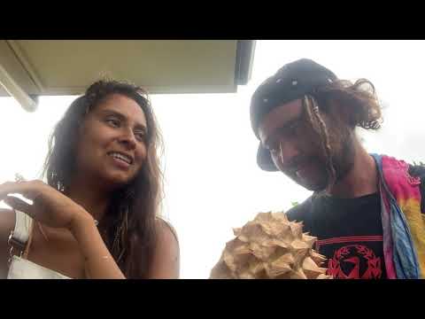 Durian Mukbang with Raw Organic Conrad and Tajhma or Halakana Natasha or Halakana111