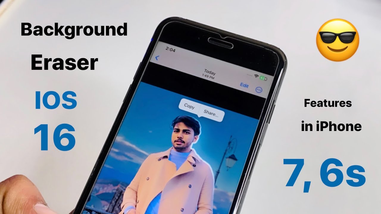IOS 16 photo background eraser feature in iPhone 7 || IOS 16 update for ...
