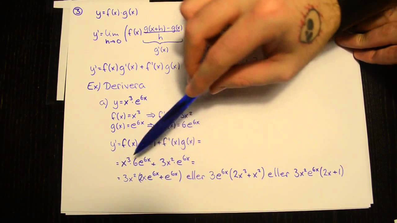 Derivata 18: Produktregeln - YouTube