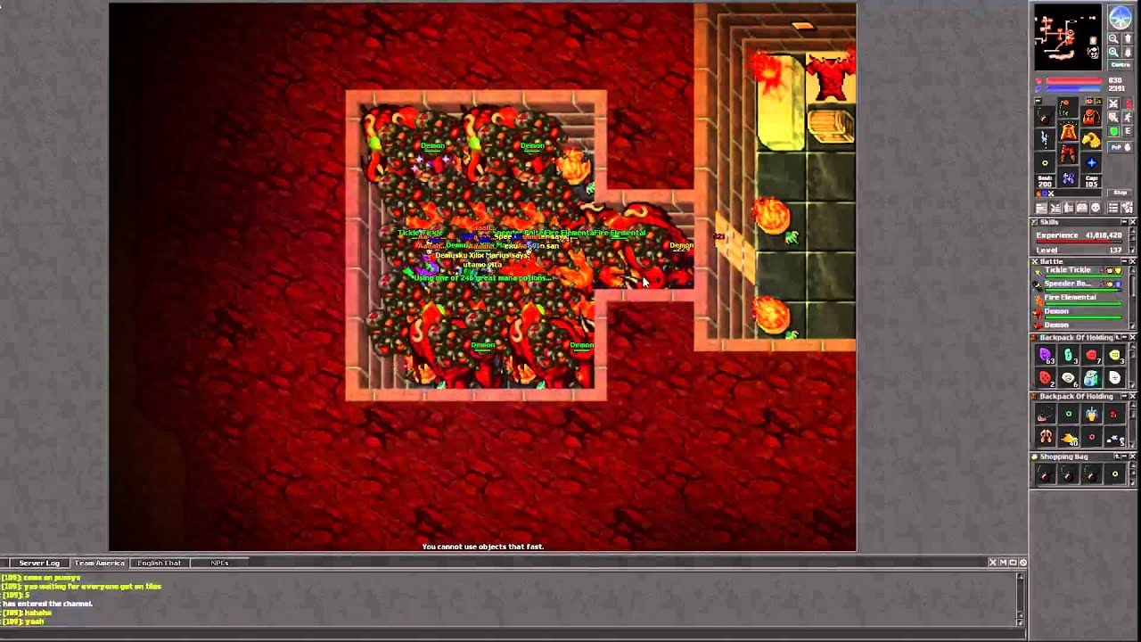 Tibia Annihilator Quest on 137 Druid - YouTube