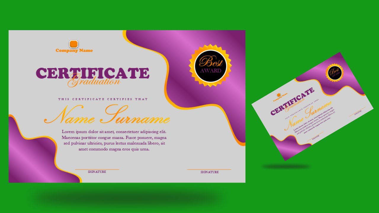 Create STUNNING Certificate Designs Like a PRO - YouTube