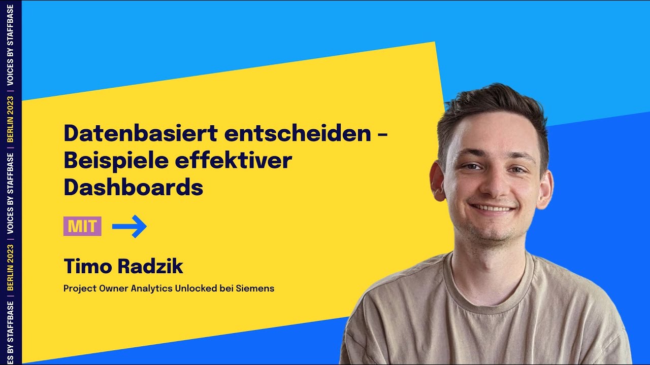 Timo Radzik: Datenbasiert entscheiden – Beispiele effektiver Dashboards ...