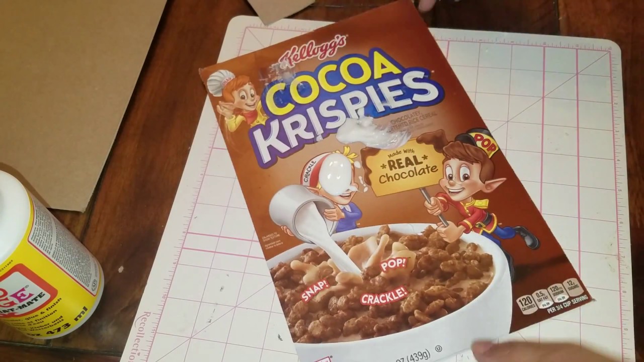 DIY Sturdy Chipboard from cereal boxes. - YouTube