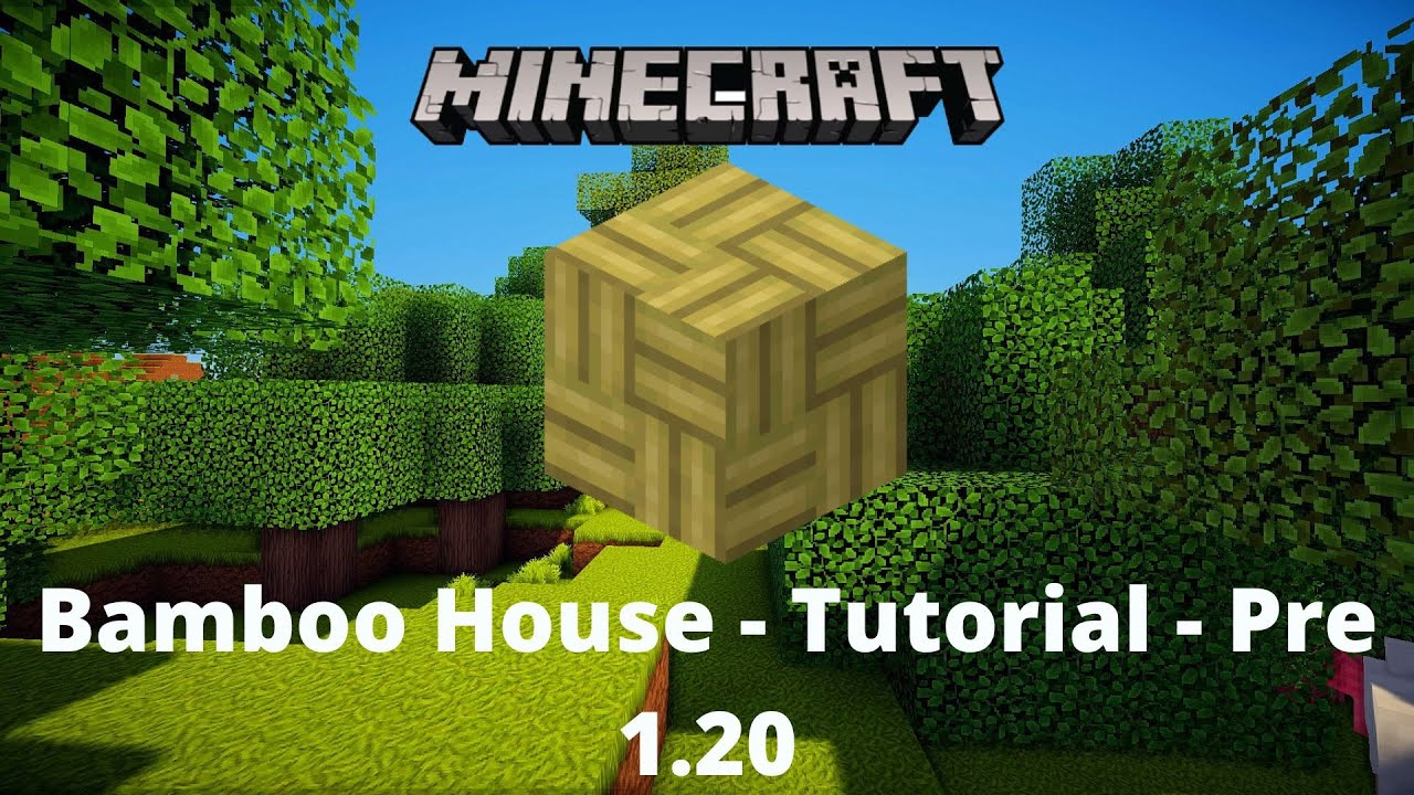 Minecraft - Bamboo House - Tutorial - Pre 1.20 Update - YouTube