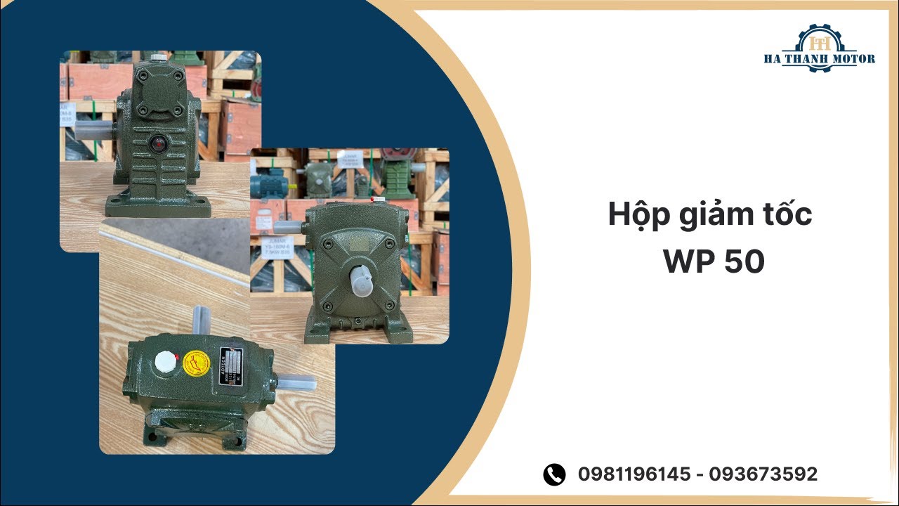 Giá hộp giảm tốc trục vít wp 50 rẻ nhất - Hà Thanh Motor - YouTube