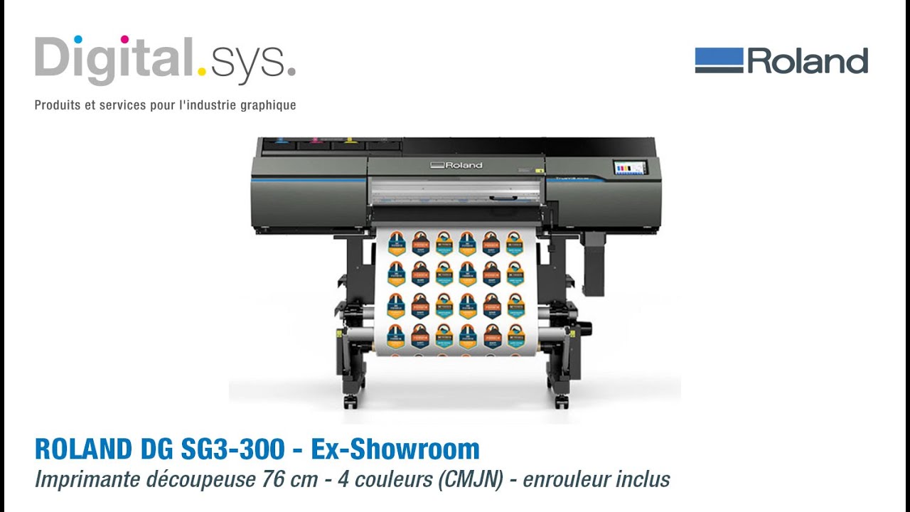 (EX-SHOWROOM) Imprimante Eco-solvant PRINT&CUT 76 cm Roland Truevis SG3 ...