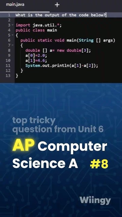 Java Basics: AP Computer Science Unit 6 Explained 10 seconds! - YouTube