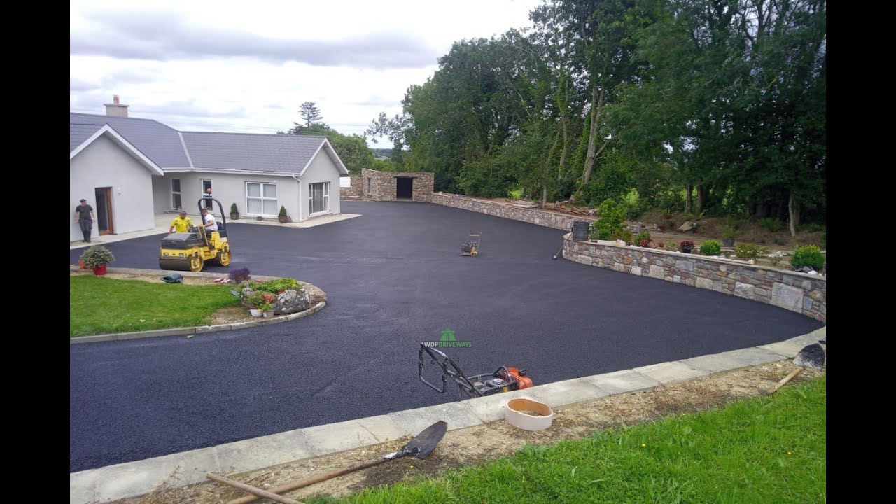 SMA Asphalt Driveway Installation in Monageer, Co Wexford - YouTube
