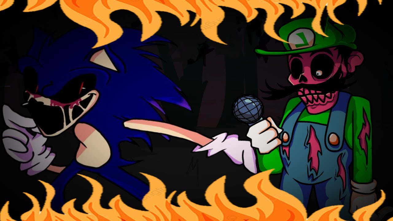 FNF You cant run but Sonic.Exe and IHY Luigi sings it (Vs sonic.exe mod ...