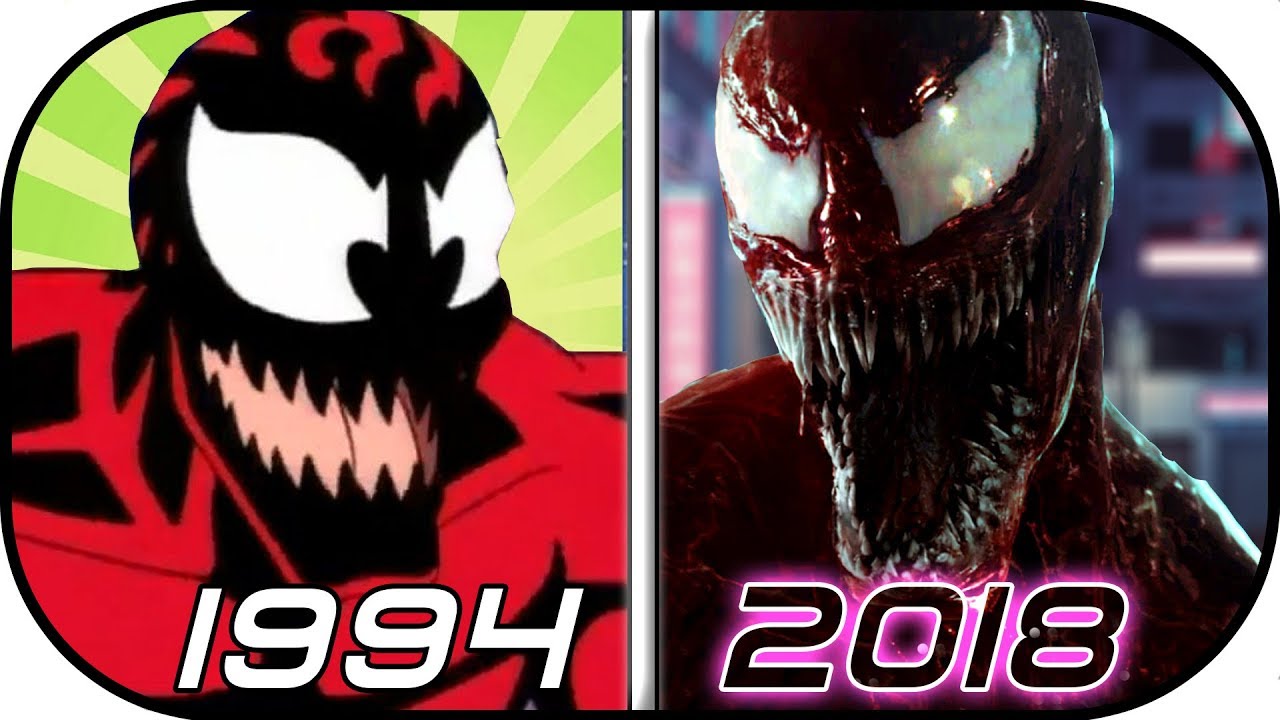 EVOLUTION of CARNAGE in Movies, Cartoons, TV (1994-2018) Carnage vs ...