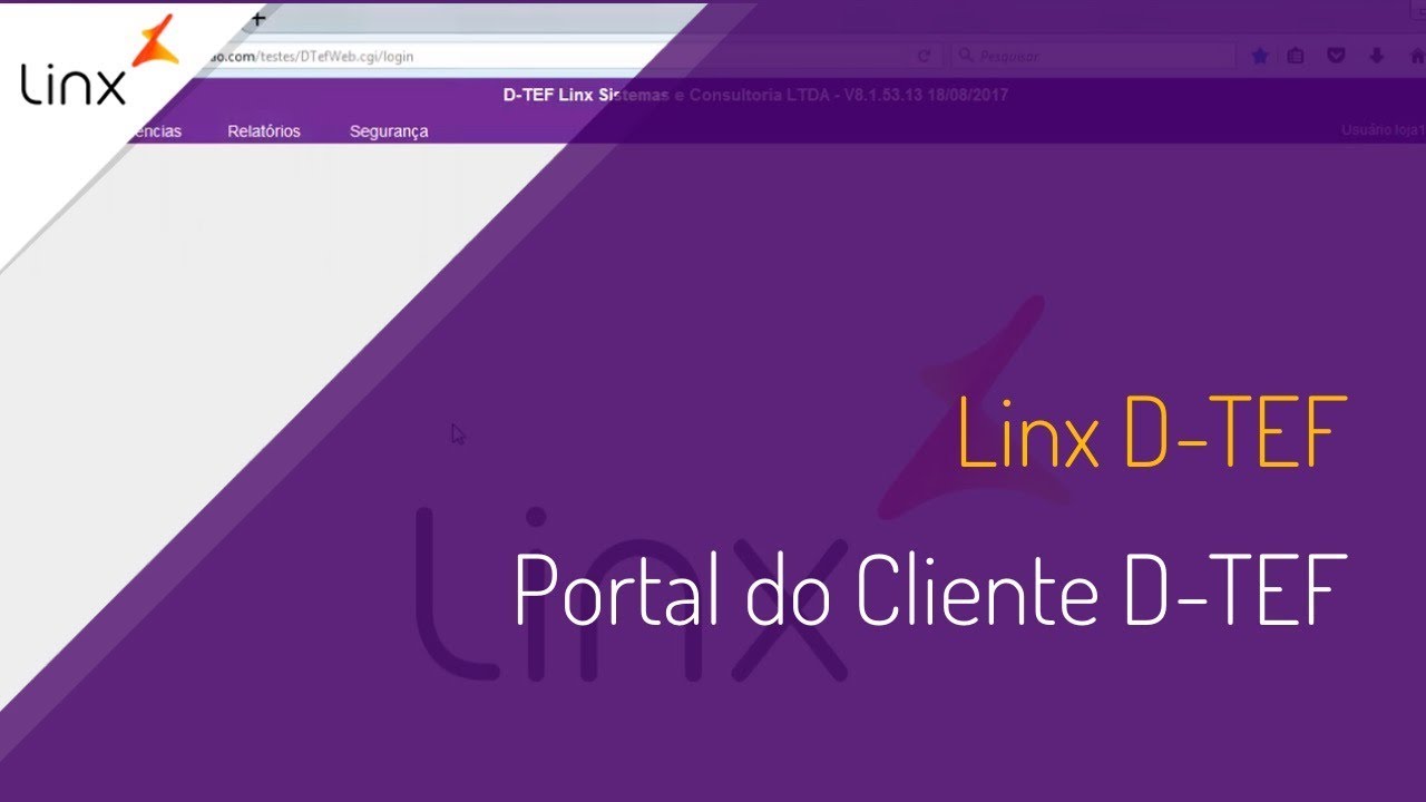 Linx D-TEF - Portal do Cliente D-TEF - YouTube