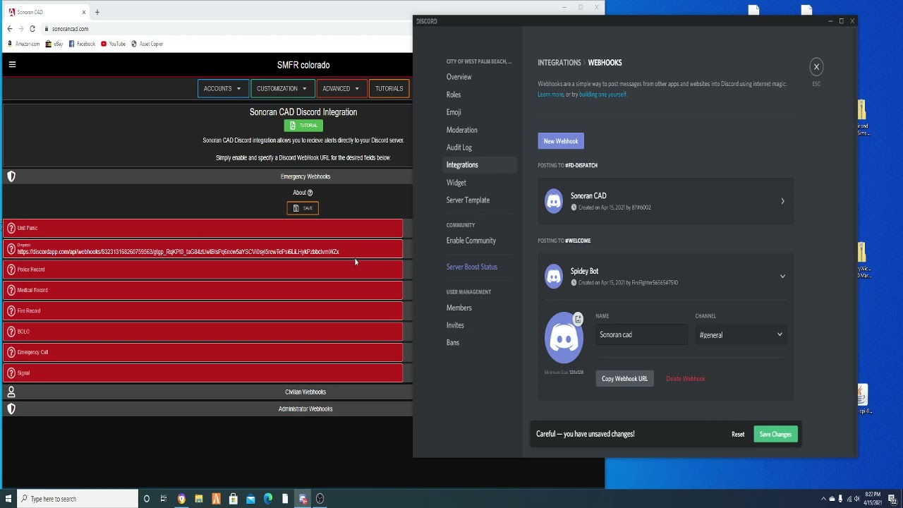 How to video connecting sonoran cad to discord and make calls - YouTube