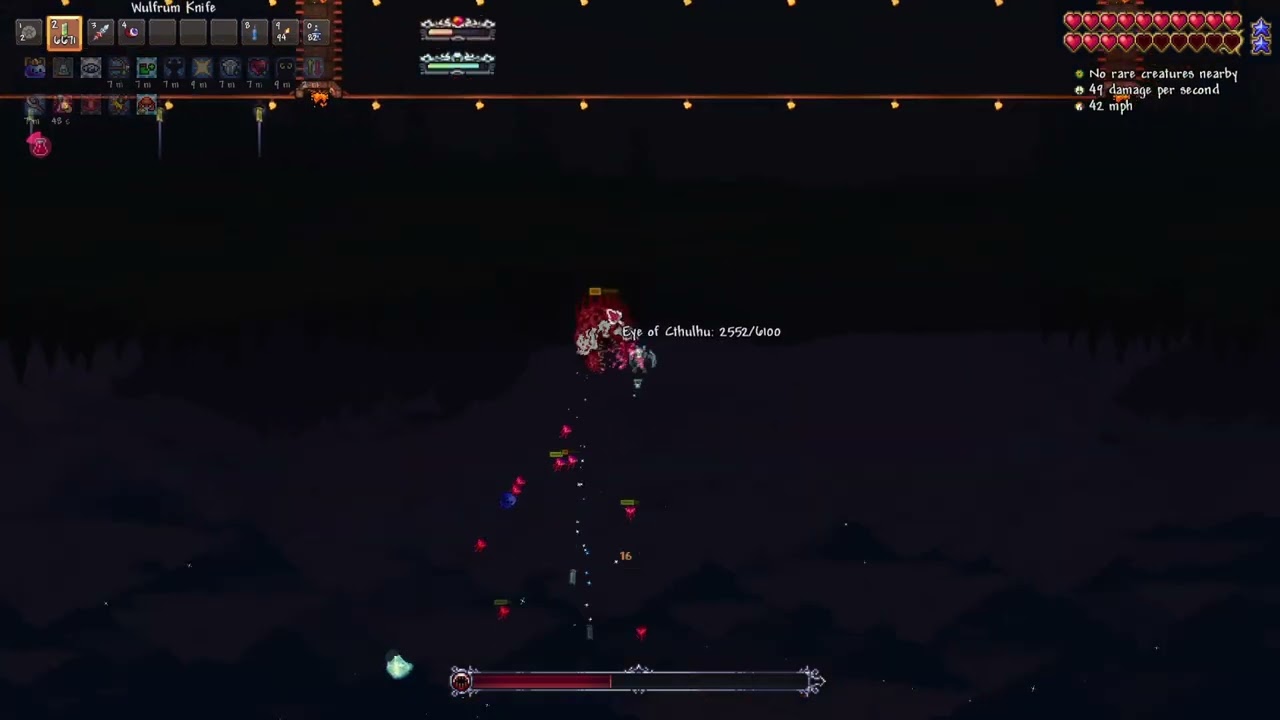 Terraria Calamity (Infernum Mode)| Boss Fight Eye of Cthulhu - YouTube