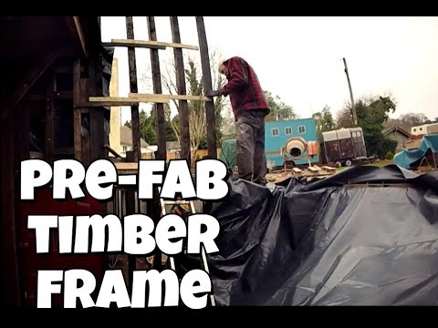 DIY How to make a Timber Frame Wall - YouTube