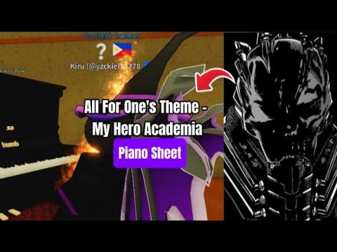 My Hero Academia - All For One's Theme | Roblox Piano🎹【 sheets in desc ...