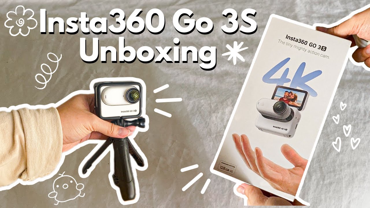 Unboxing 📦 Insta360 Go 3S + Accessories | Relaxing ASMR 💜 - YouTube