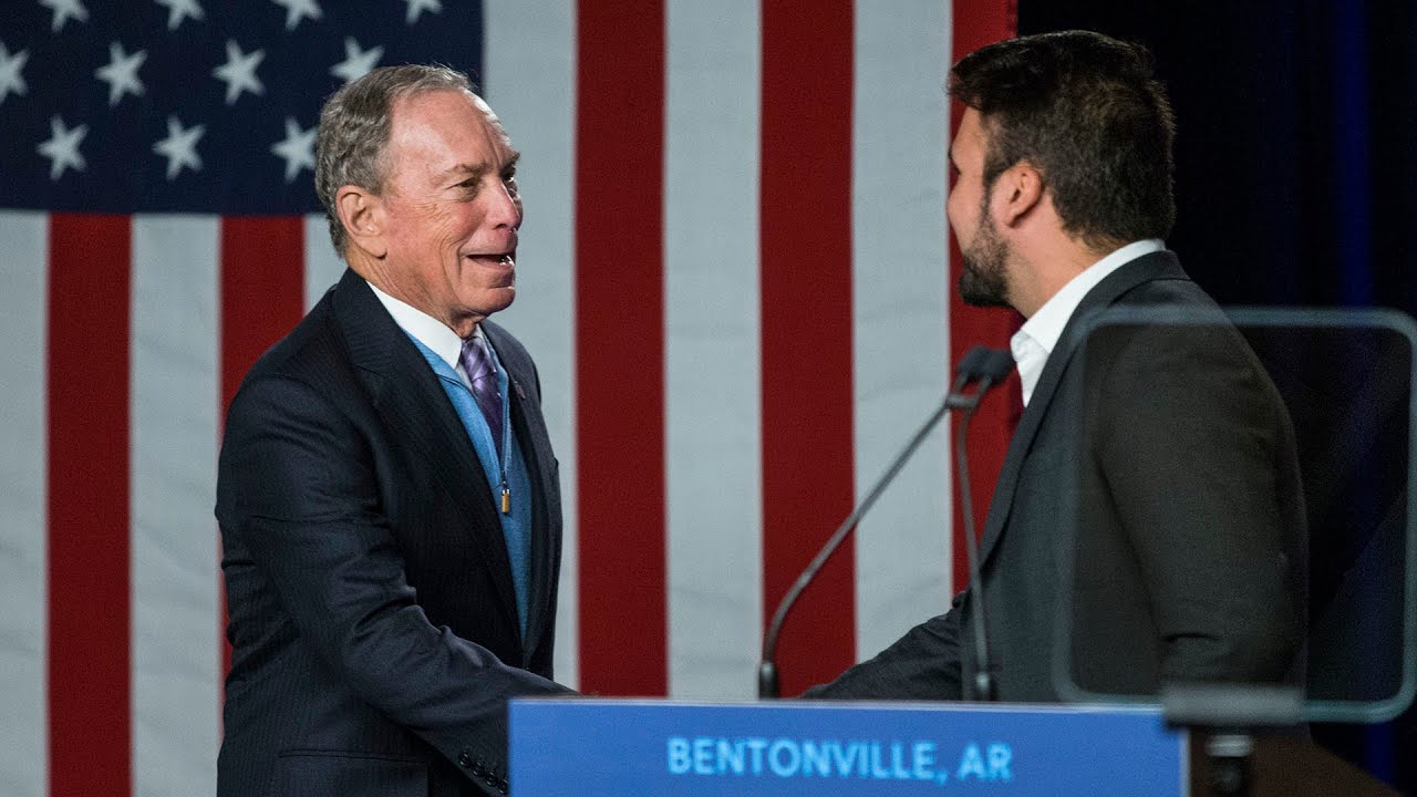 Mike Bloomberg rally in Bentonville - YouTube