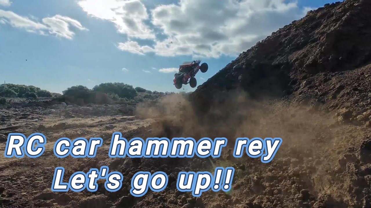 RC car hammer rey - going up hill - YouTube