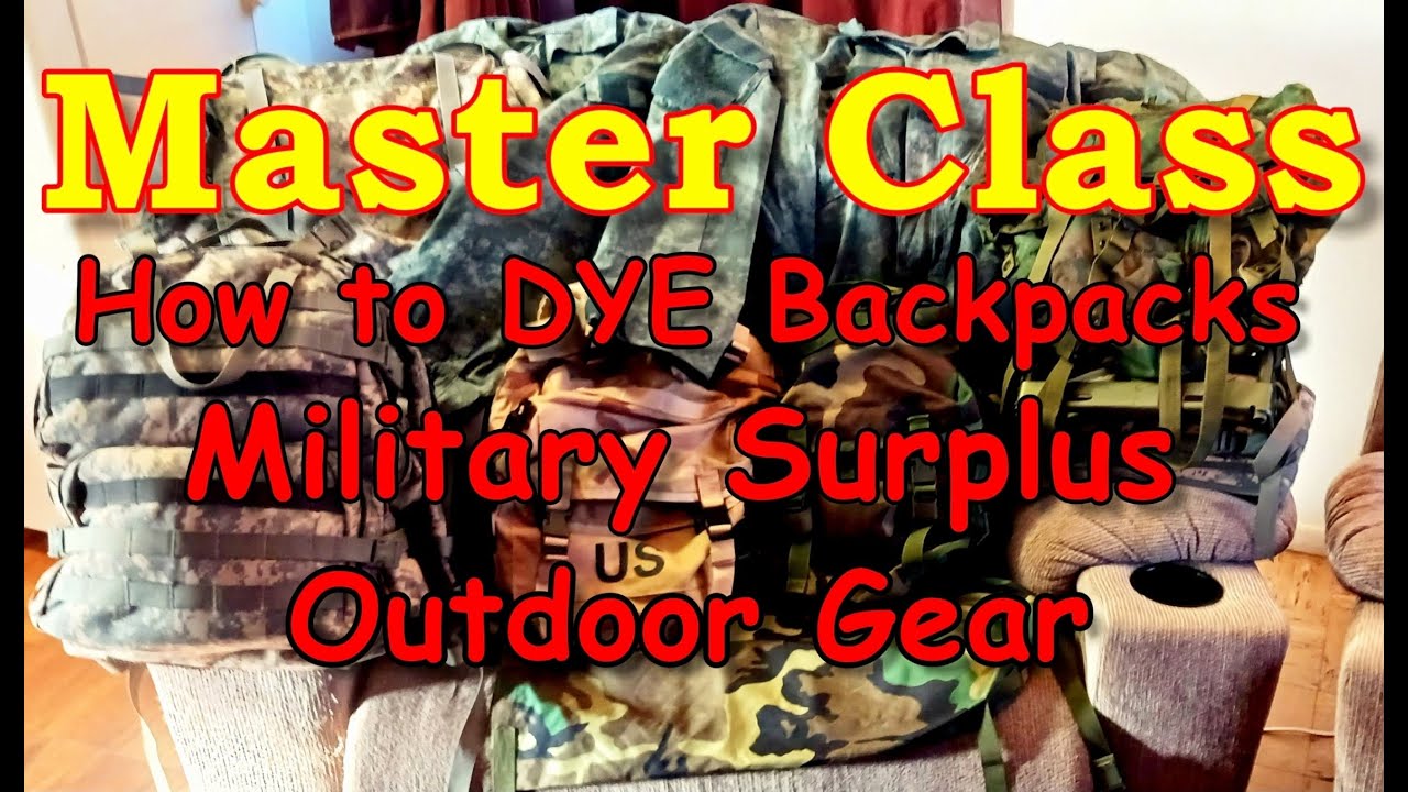 Master Class Dying Backpacks, Military Surplus, Clothes & Outdoor Gear ...