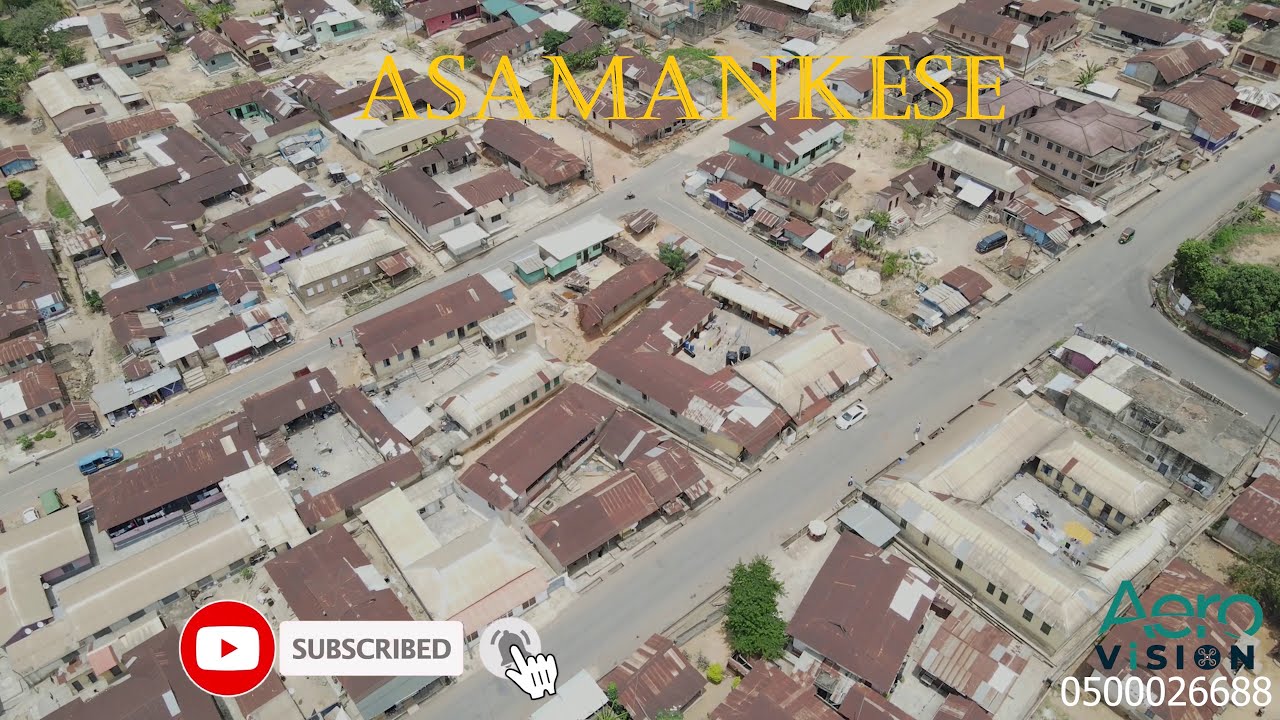 4K VIEW OF ASAMANKESE FROM THE SKY - YouTube