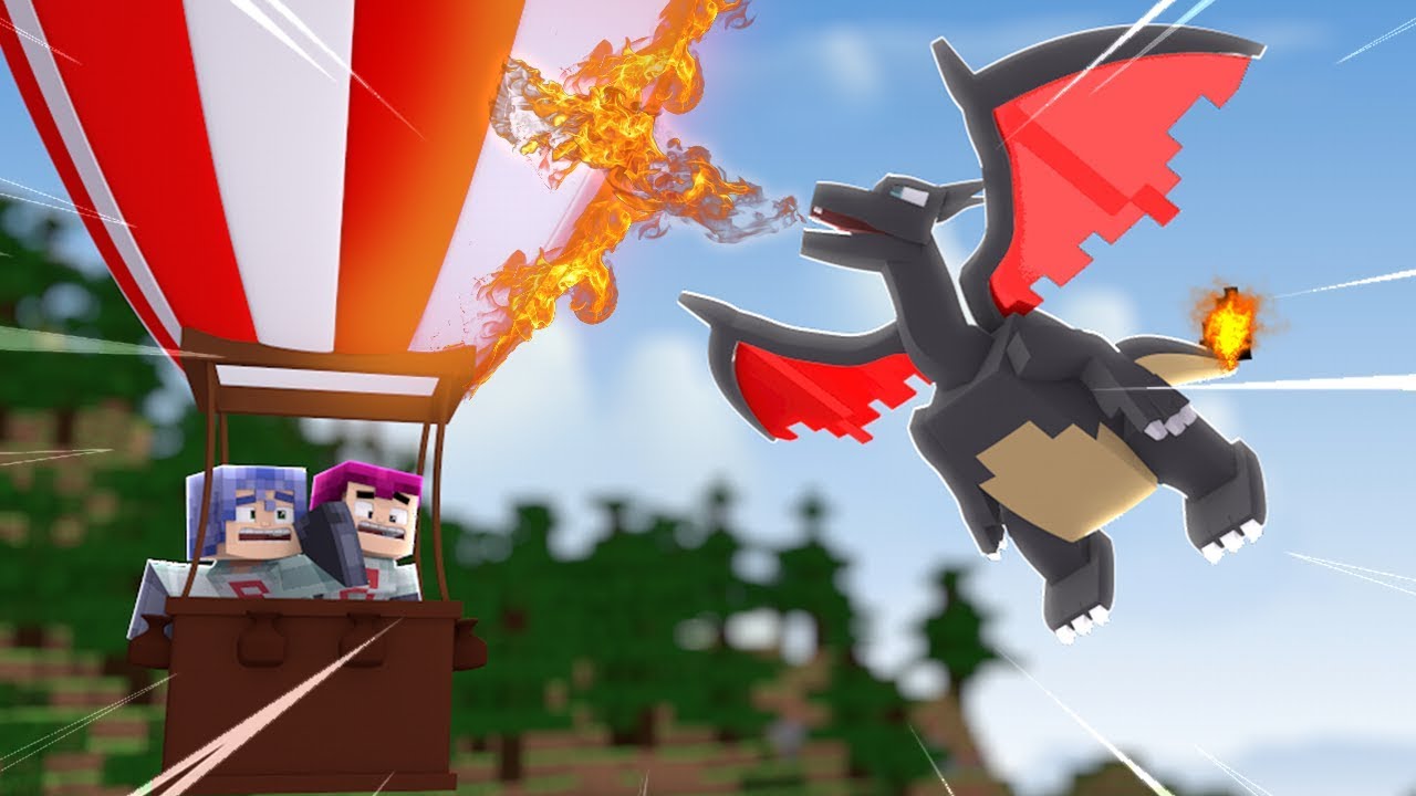 Minecraft: Acampamento Pokemon X Y - MEGA CHARIZARD SHINY DERROTOU A ...