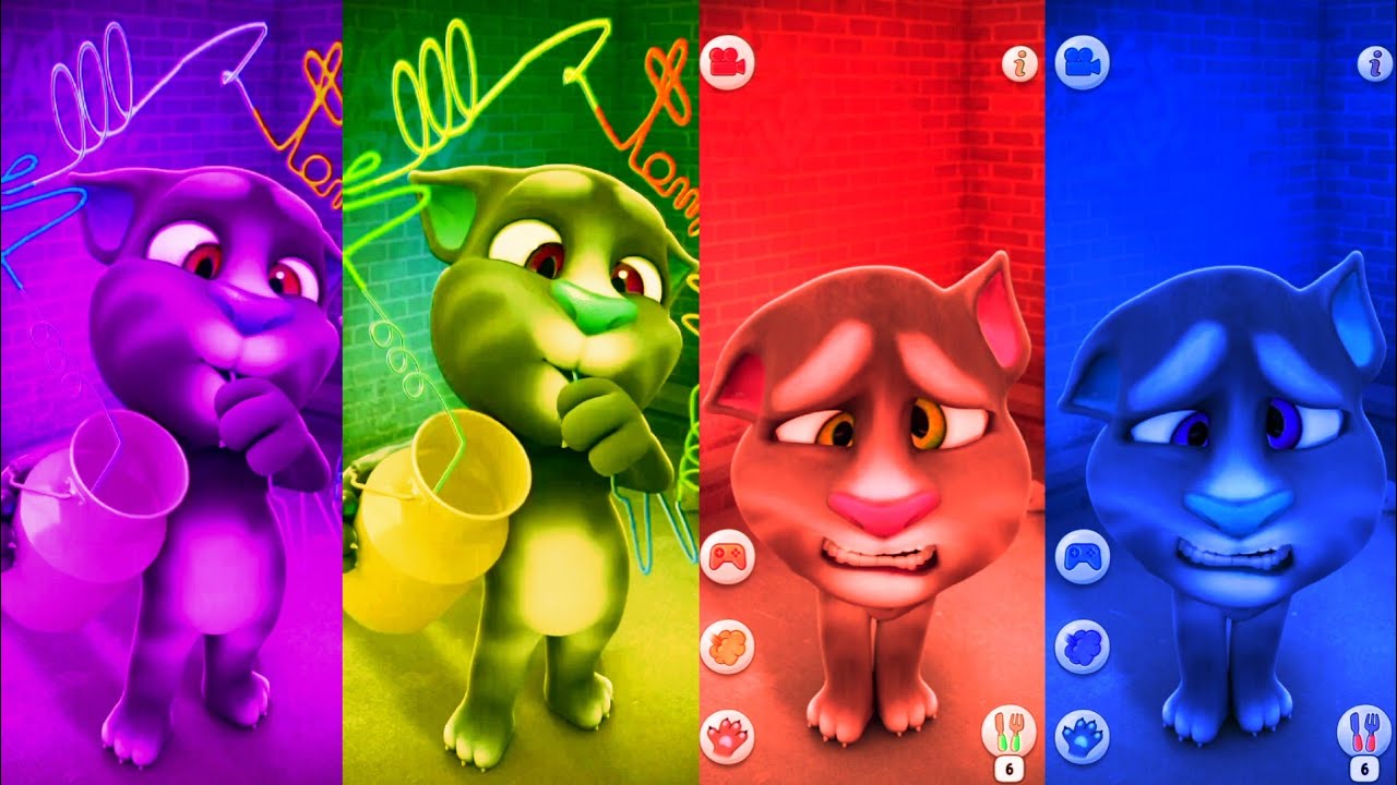 MY Talking Tom ( Watermelon Eating ) FUNNY Colors Gameplay Part 557 🍉🤪🍇 ...