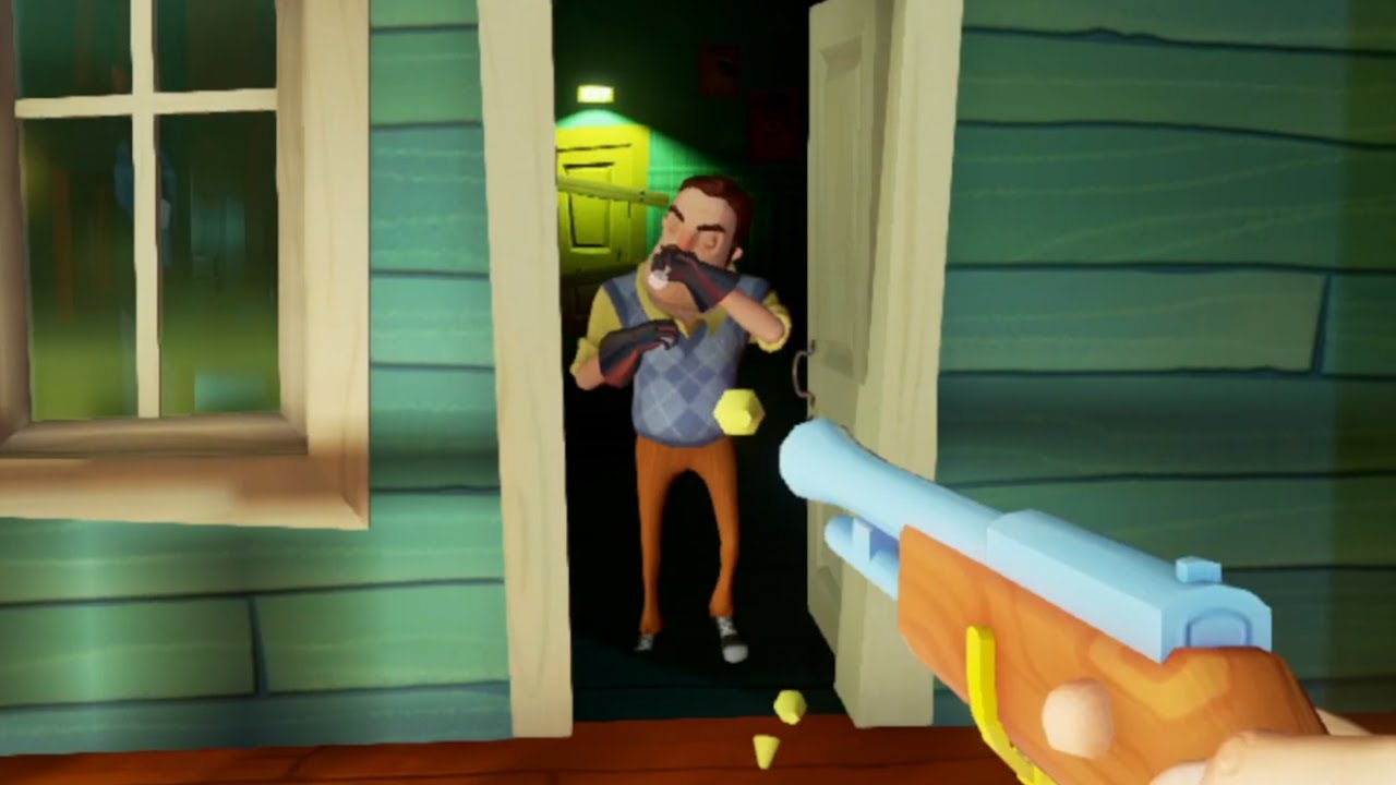 Hello Neighbor Alpha 3 Revisited Secret Toy Rifle - YouTube