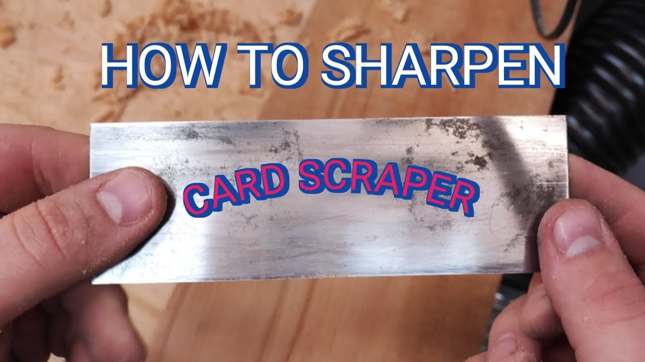 How to save sandpaper and sanding time....quick and easy card scraper ...