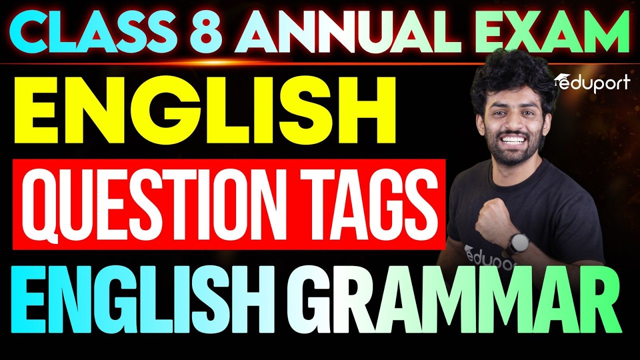 Question Tags | English Grammar | Class 8 English - YouTube