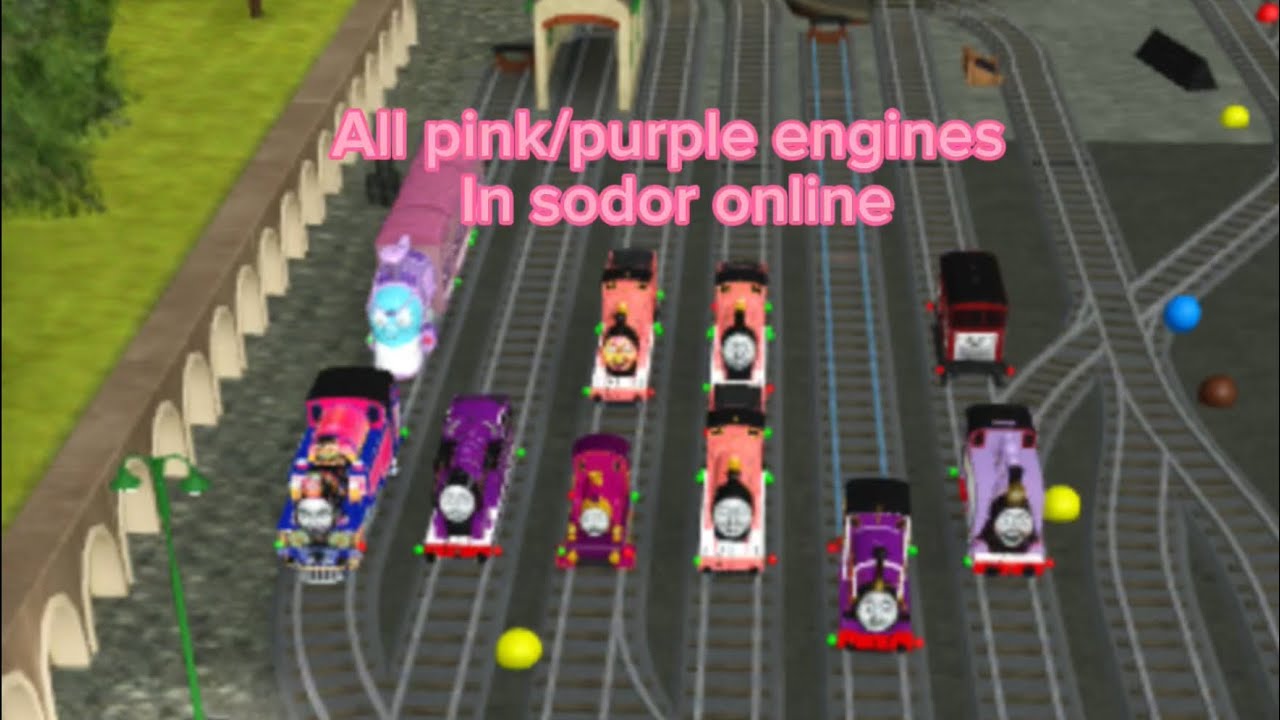 All pink/purple engines in sodor online - YouTube
