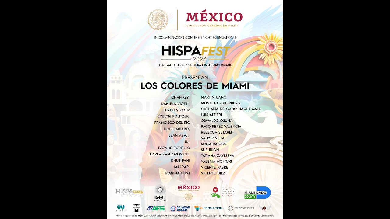 Hispafest 2023 Consulado Mexico, Consulado Colombia, MIFA Miami ...