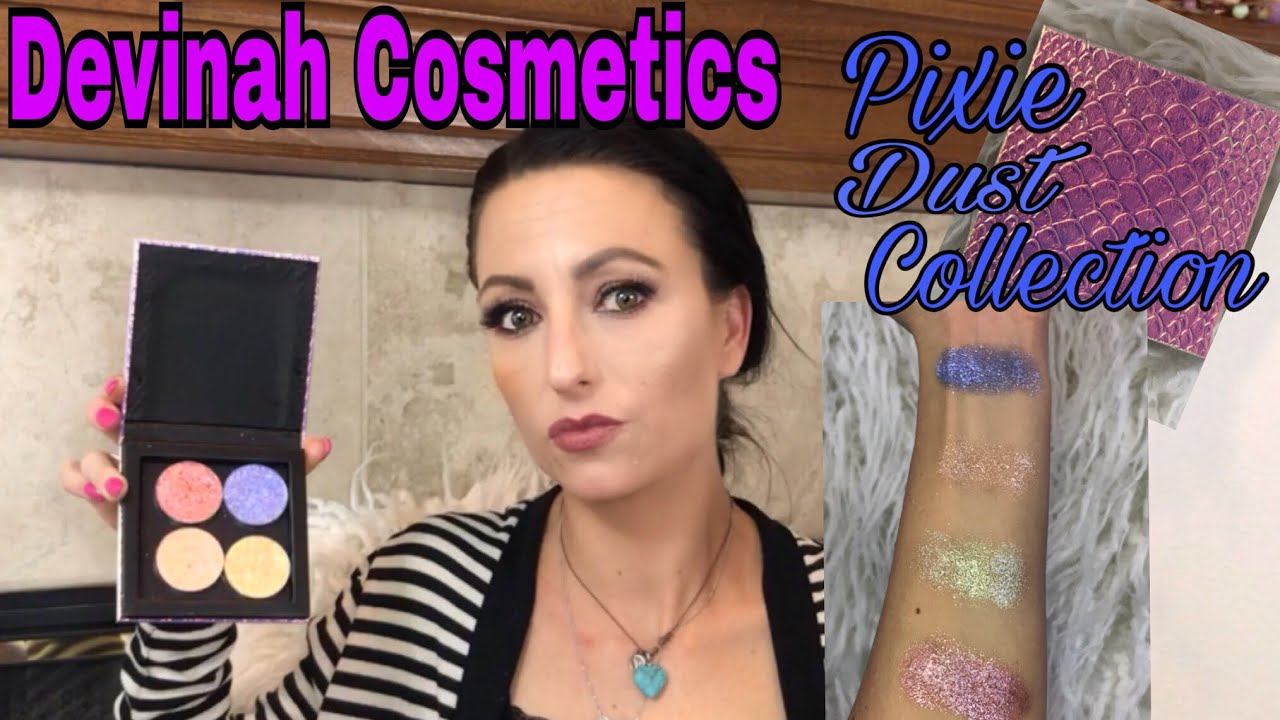 Devinah Cosmetics - Pixie Dust - Pressed Glitters & Palette - YouTube