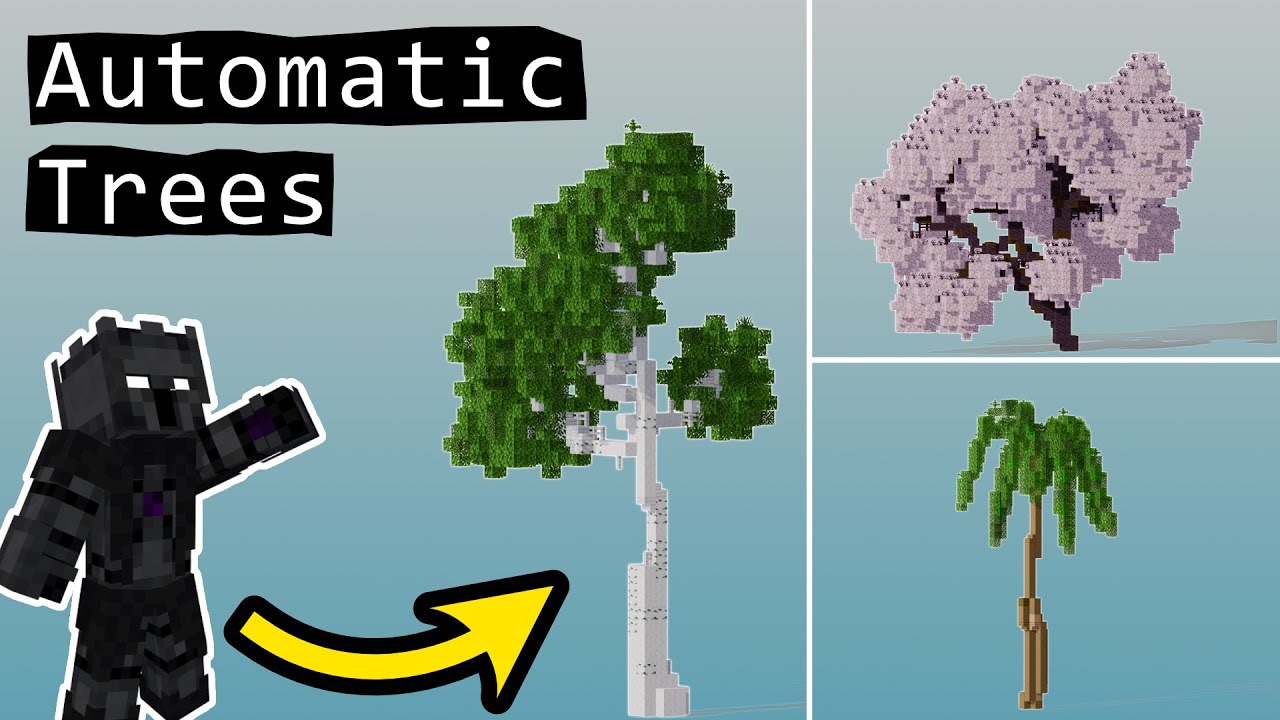 I Made Custom Minecraft Trees EASY - YouTube