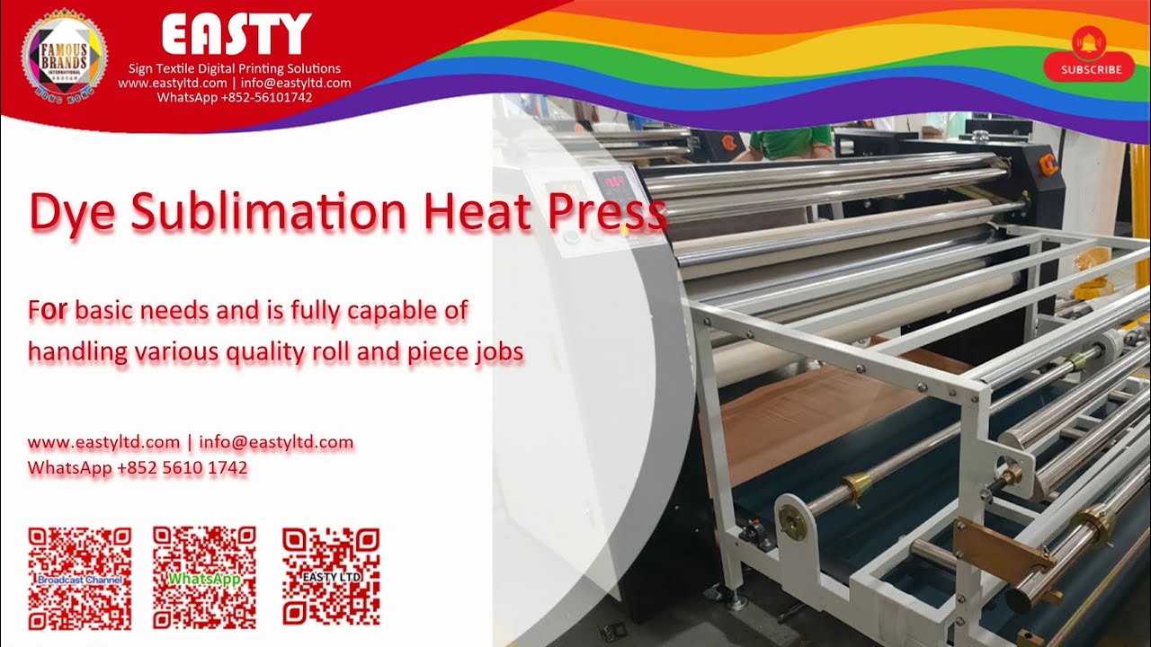 Dye Sublimation Heat Press | Heat Trasnfer Machine | Testing Video ...