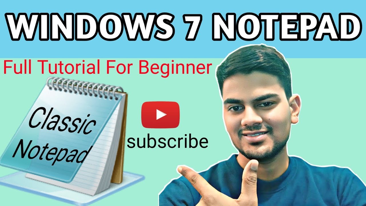 Windows 7 Notepad Complete Guide | Notepad Ke Sabhi Features Kaise Use ...