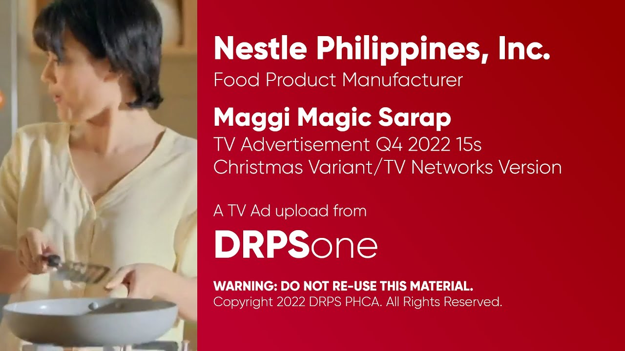 Maggi Magic Sarap TV Ad Q4 2022 15s (Philippines, Christmas Version, TV ...