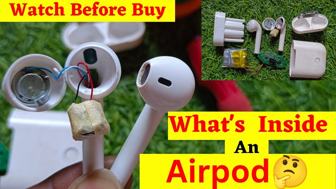 Airpod Teardown 😭 Black Mystery of Budget Airpods | What's under an ...