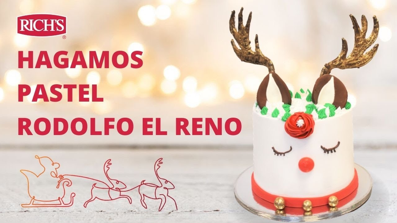 🎅🏻🎄Cómo hacer un pastel alto de Rodolfo el Reno?🎅🏻🎄 - YouTube