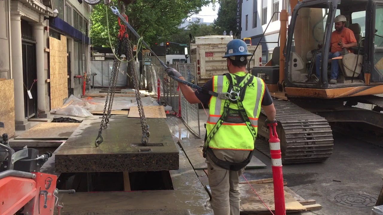 Suspended slab removal - YouTube