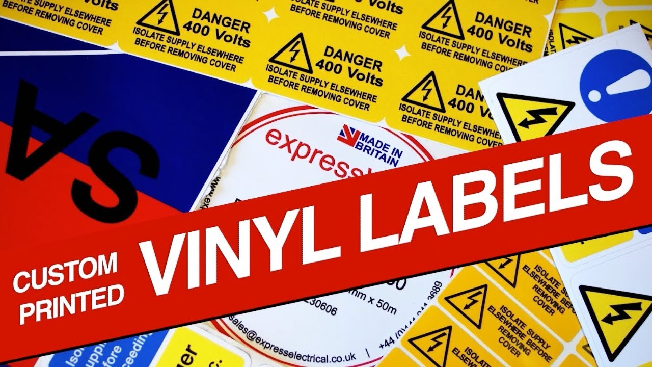 Custom Printed Vinyl Labels from Express Electrical - YouTube