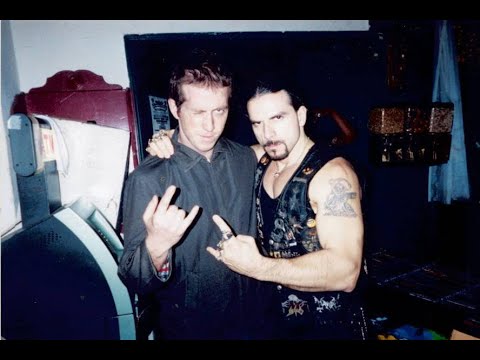 Bill Zebub trying to get big Willy Rahmer of Mortician in a fist fight with Fleshtized.
