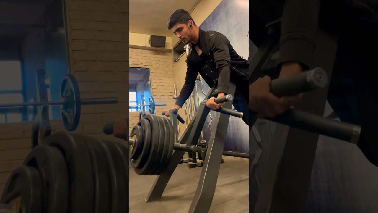 70kg reverse grip T-bar machine rows(for upper and mid back) - YouTube