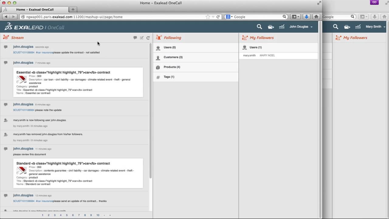 Comment interagir et collaborer avec EXALEAD OneCall - YouTube