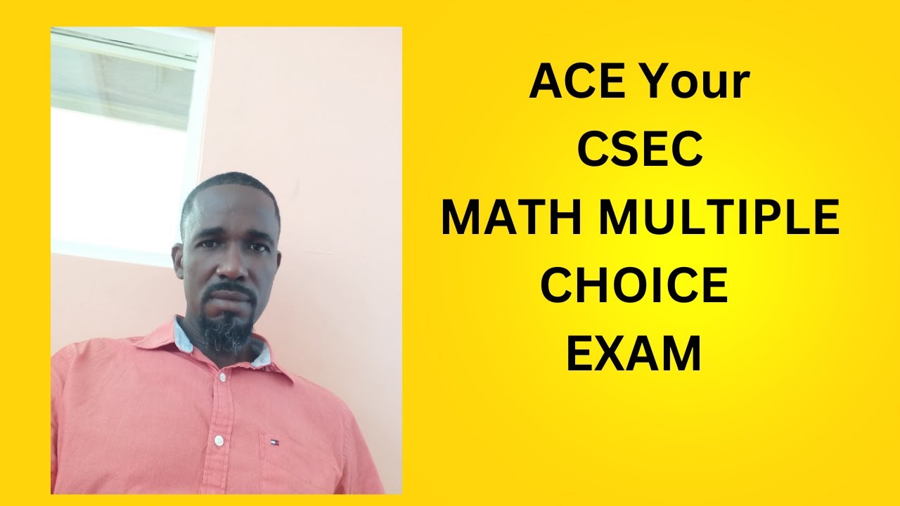 CSEC Maths Multiple Choice Practice. #maths #cxcmaths - YouTube