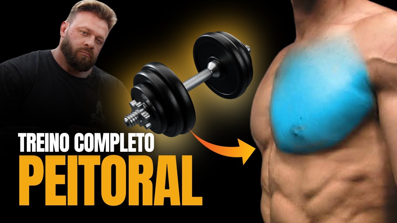 4 MELHORES Exercícios para PEITORAL utilizando somente HALTERES - YouTube